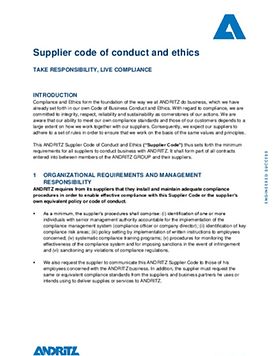 Suppliers and procurement
