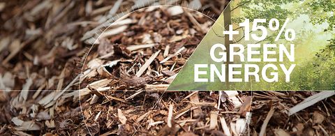 Increasing the value of bark as fuel