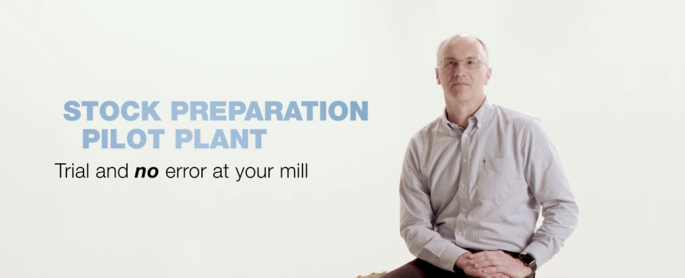 Stock preparation pilot plant