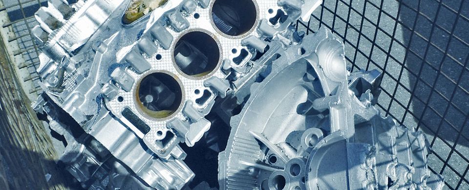 Recycling of automotive parts