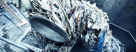 Recycling of waste from the paper industry