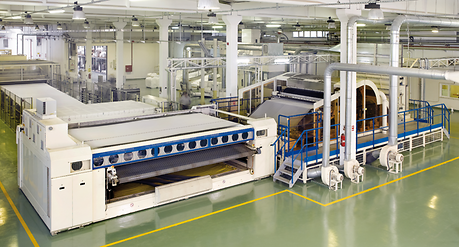 Cards for crosslapping lines - spunlace