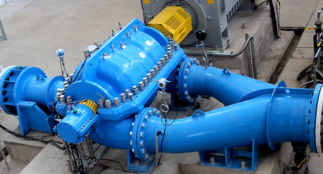 Multi-stage axial split case pump