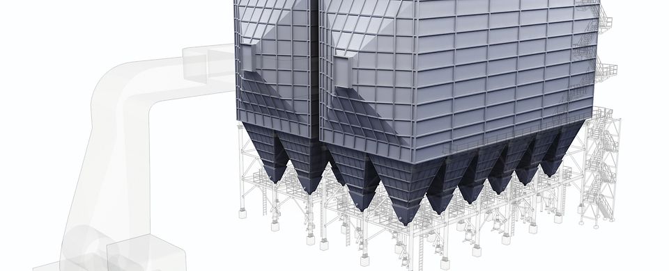 Dry Electrostatic precipitator (ESP)