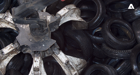 Recycling of used tiresparts